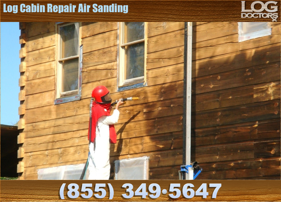 Log Home Repair Log Cabin Repair Air Sanding Log Cabin Repair | Log ...