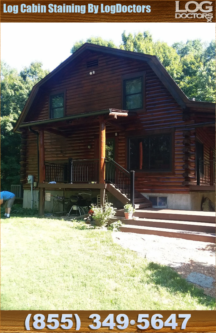 Log Home Repair Log Cabin Staining By LogDoctors Log Cabin Staining ...