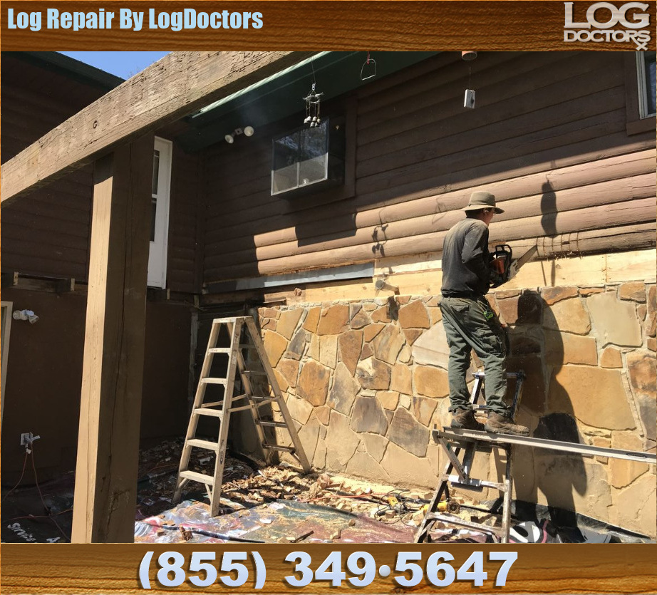 Log Home Repair Log Repair By LogDoctors Log Reface Repair | Log Home ...